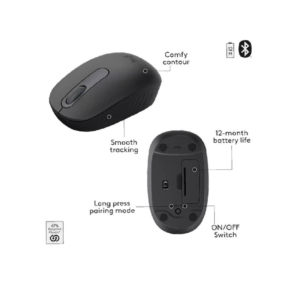 Logitech MK250 Bluetooth Wireless Mouse and Keyboard Combo - Black ...