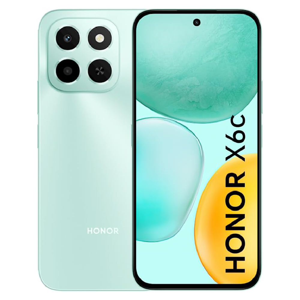 Honor X6c Dual SIM, 128GB, 6GB RAM, 4G LTE - Ocean Cyan | Halan Shop