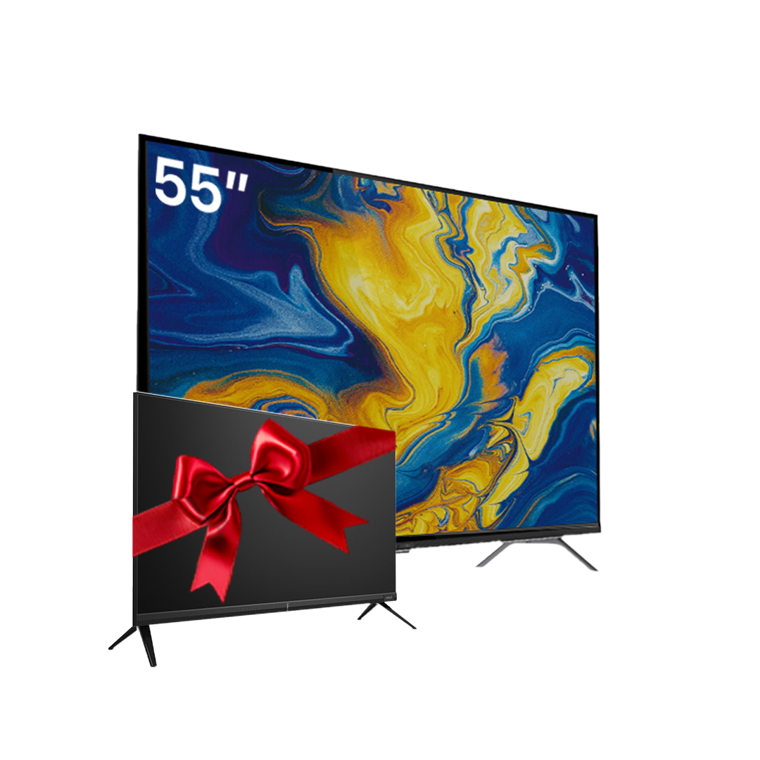 Sinix 55-inch 4K UHD Smart QLED TV – Black, 55Q61 with Sinix 32-inch HD ...