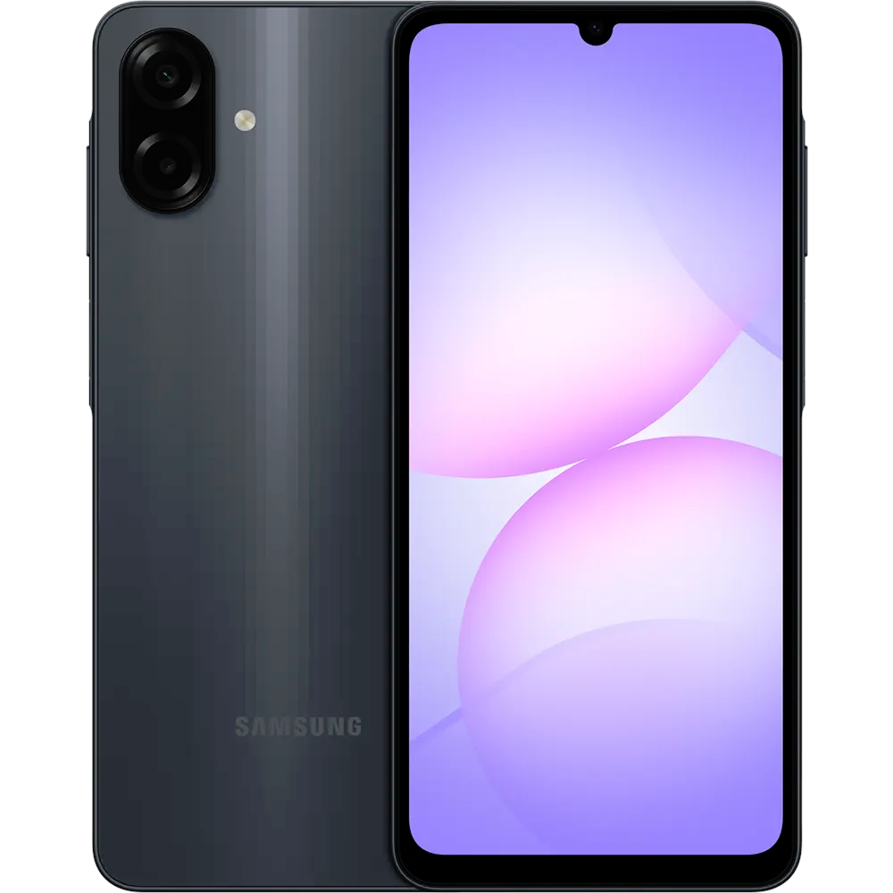 Samsung Galaxy A07 Dual SIM, 128GB, 4GB RAM, 4G LTE - Black | Halan Shop